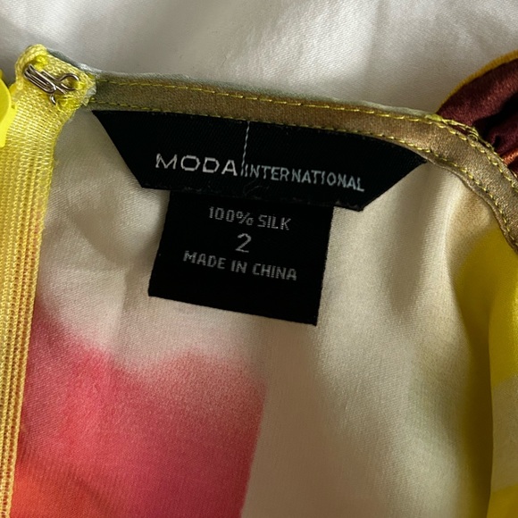 Moda International | Dresses | Vintage Moda International Silk Dress ...